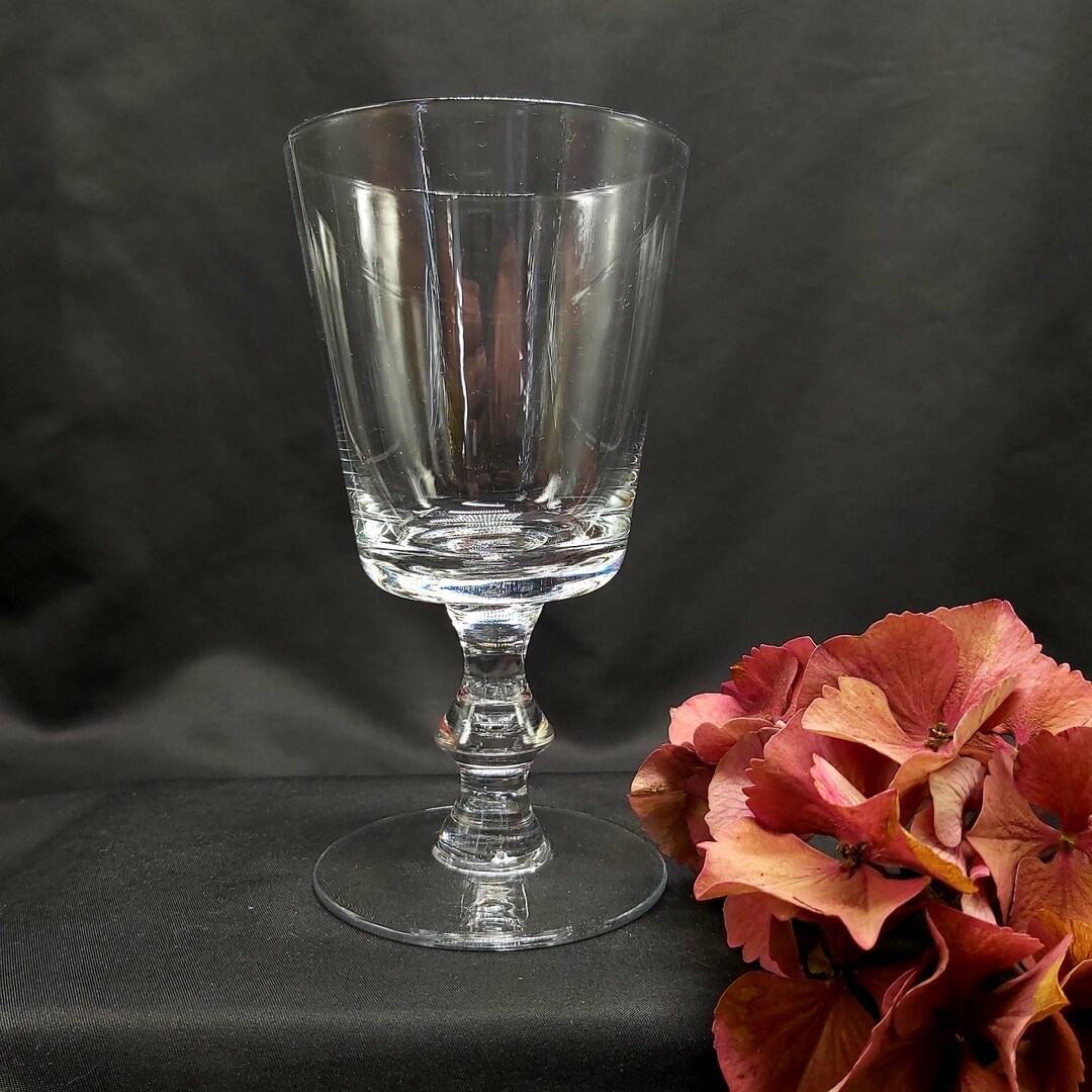 Large Antique Bistro Stemmed Glass, Antique French Wine or Toasting ...