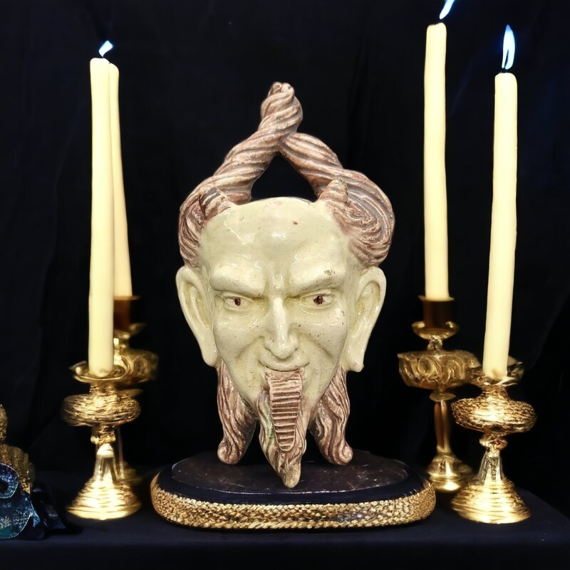 Devil Carved Wood - Etsy