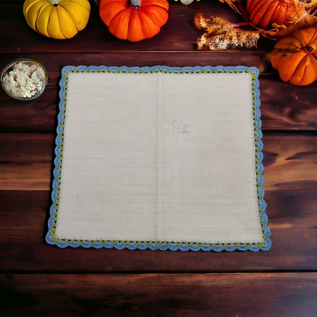 Vintage French Embroidery Table Center Piece Vintage Table - Etsy