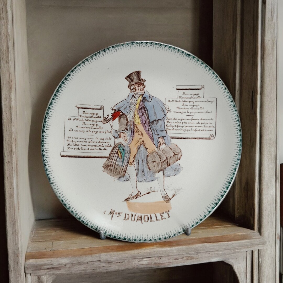 Antique Talking Plate 'meur Dumollet' No. 4 | Old French Songs | HB ...