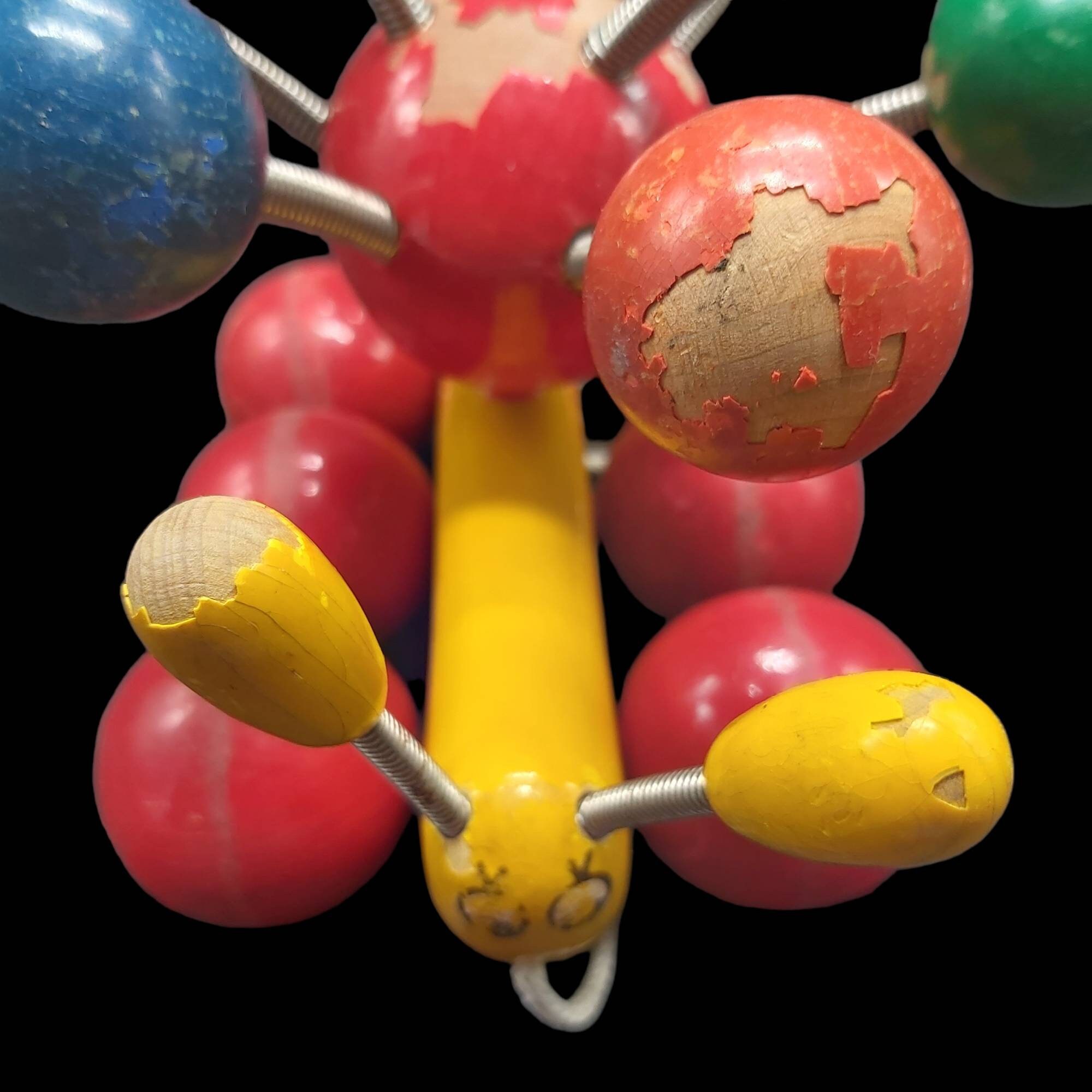 Vintage Caterpillar Pull Toy With String Solid Lacquer - Etsy