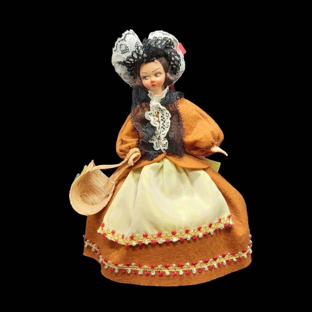 Vintage Traditional French Doll With a Hidden Trinket Box, Folk Dolls ...