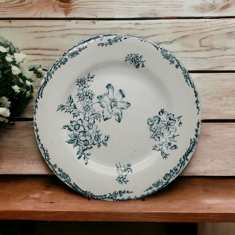 Green Transferware - Etsy