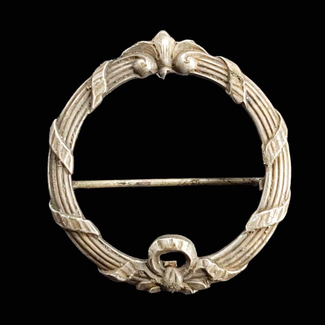 Antique Victorian Era Mourning Brooch, Mouring Brooch, Antique French ...