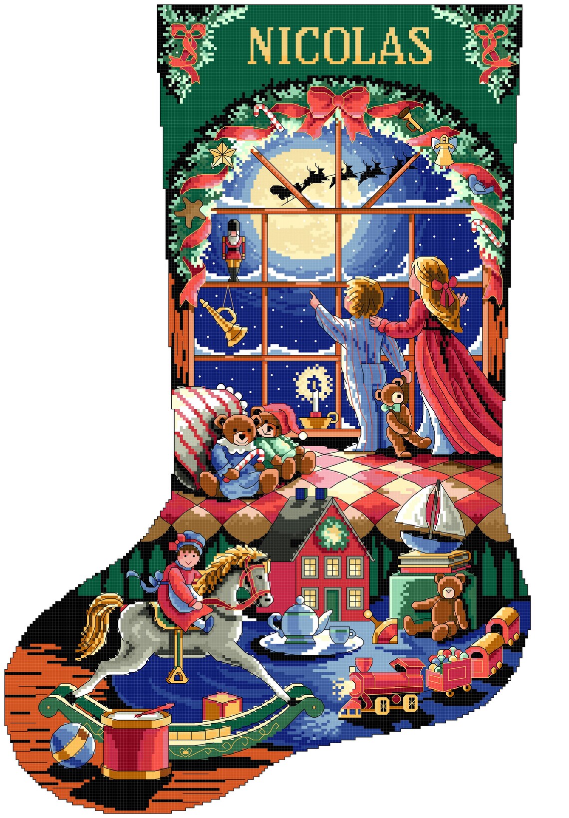 Night St Nick Boot - Etsy