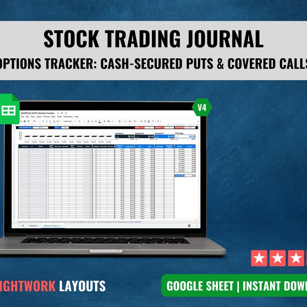 Trading Journal Template - Etsy