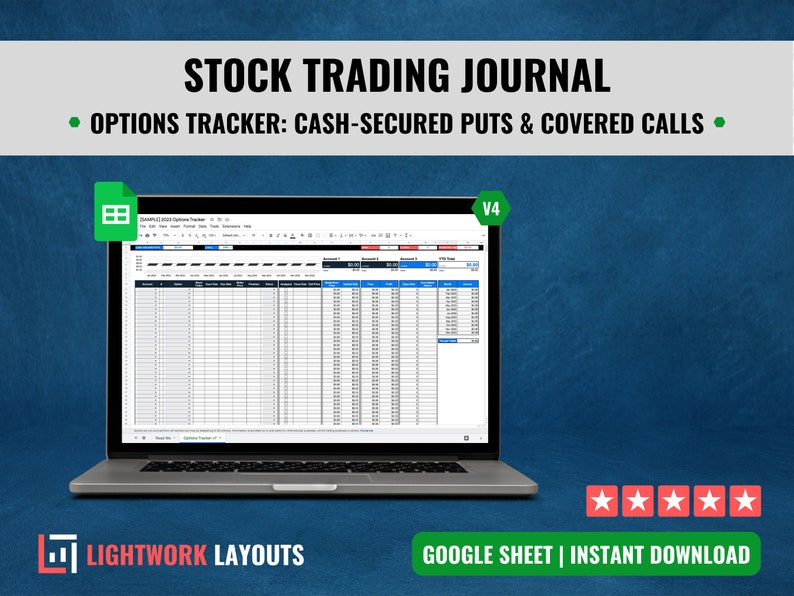 2025 Options Tracker | Stock Trading Journal | Profit Tracker | Options ...