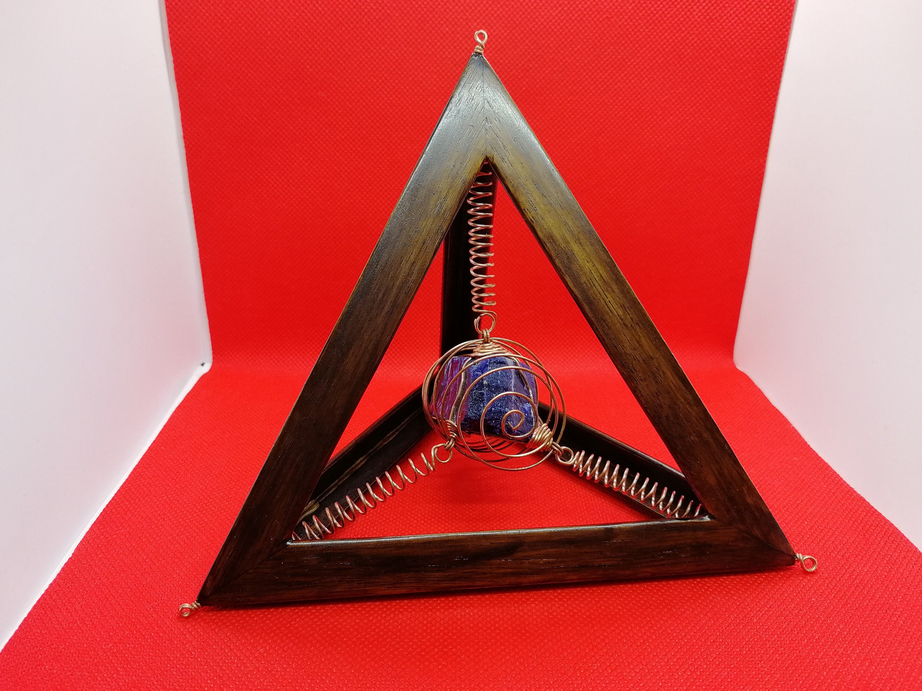 Three Sided Pyramid With Sodalite large - Etsy