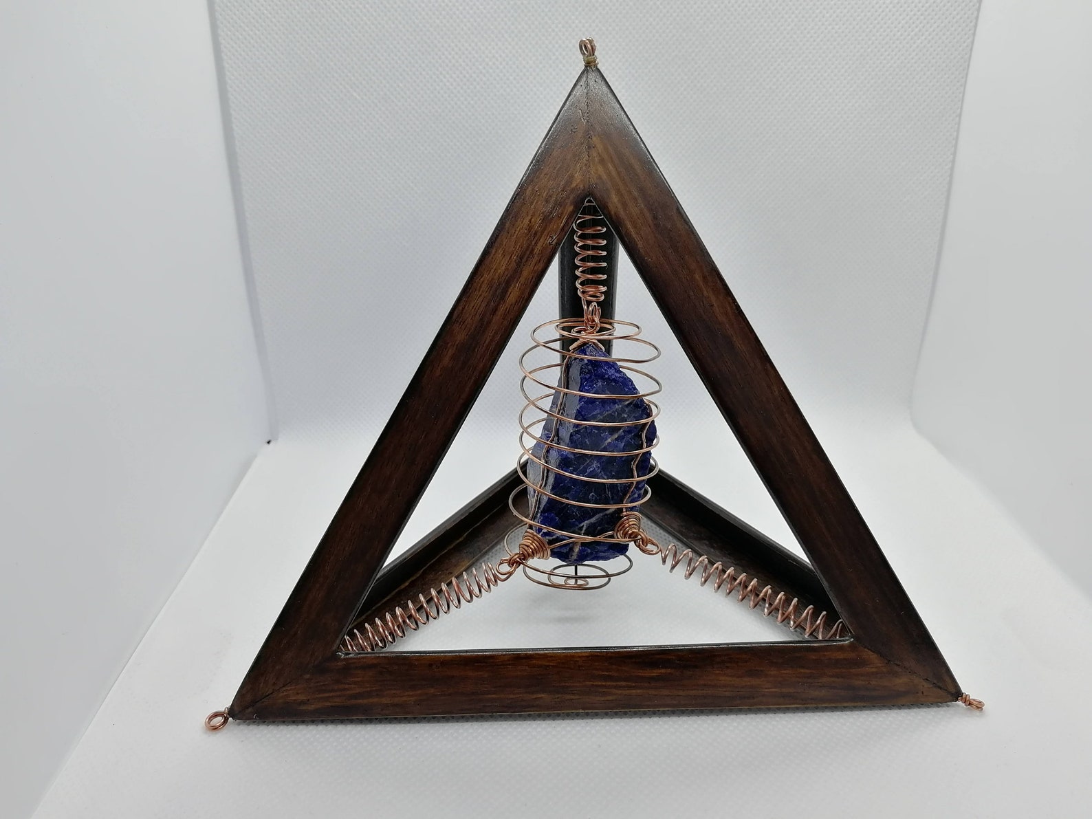 Three Sided Pyramid With Sodalite large - Etsy UK