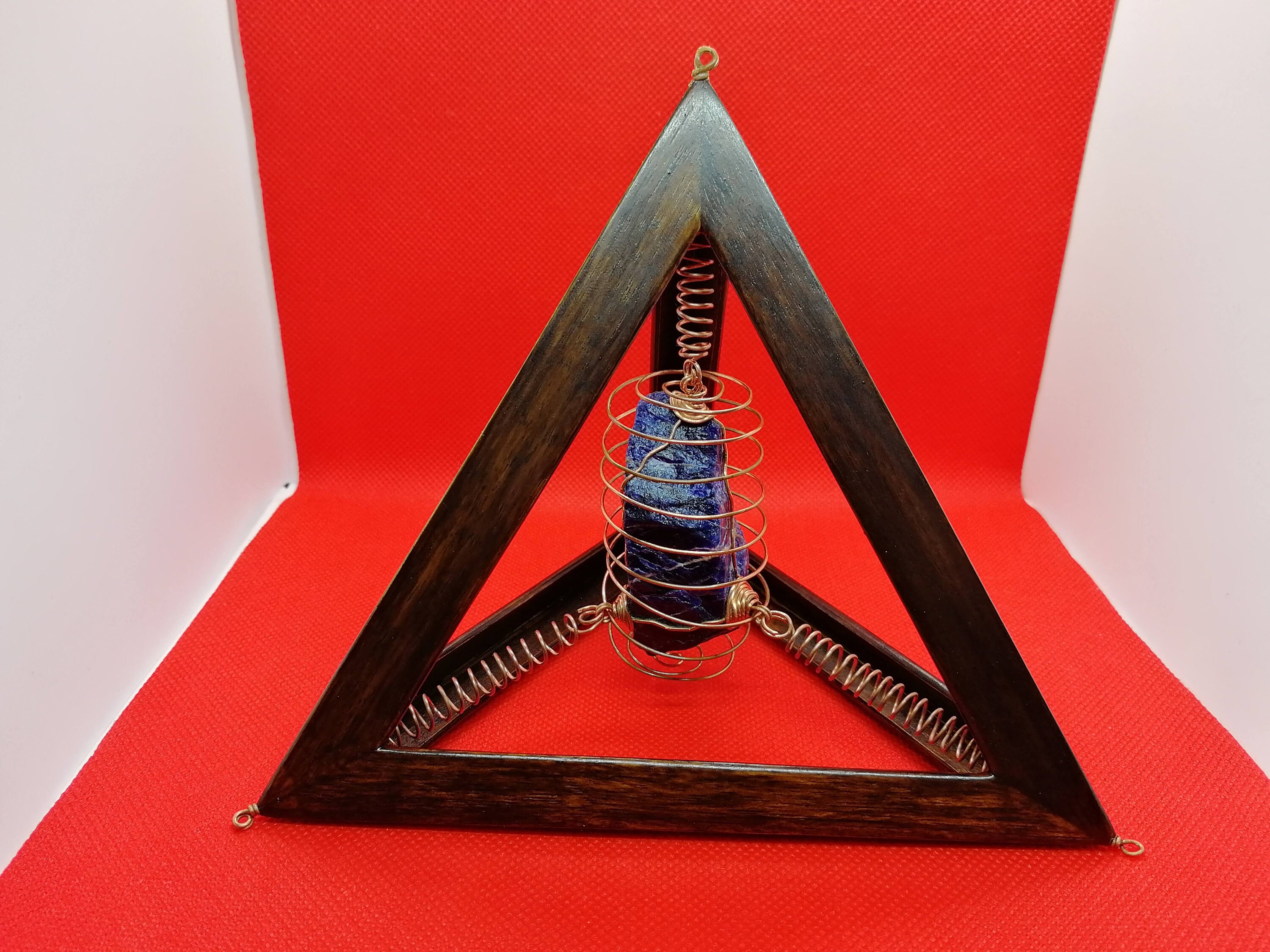 Three Sided Pyramid With Sodalite large - Etsy UK
