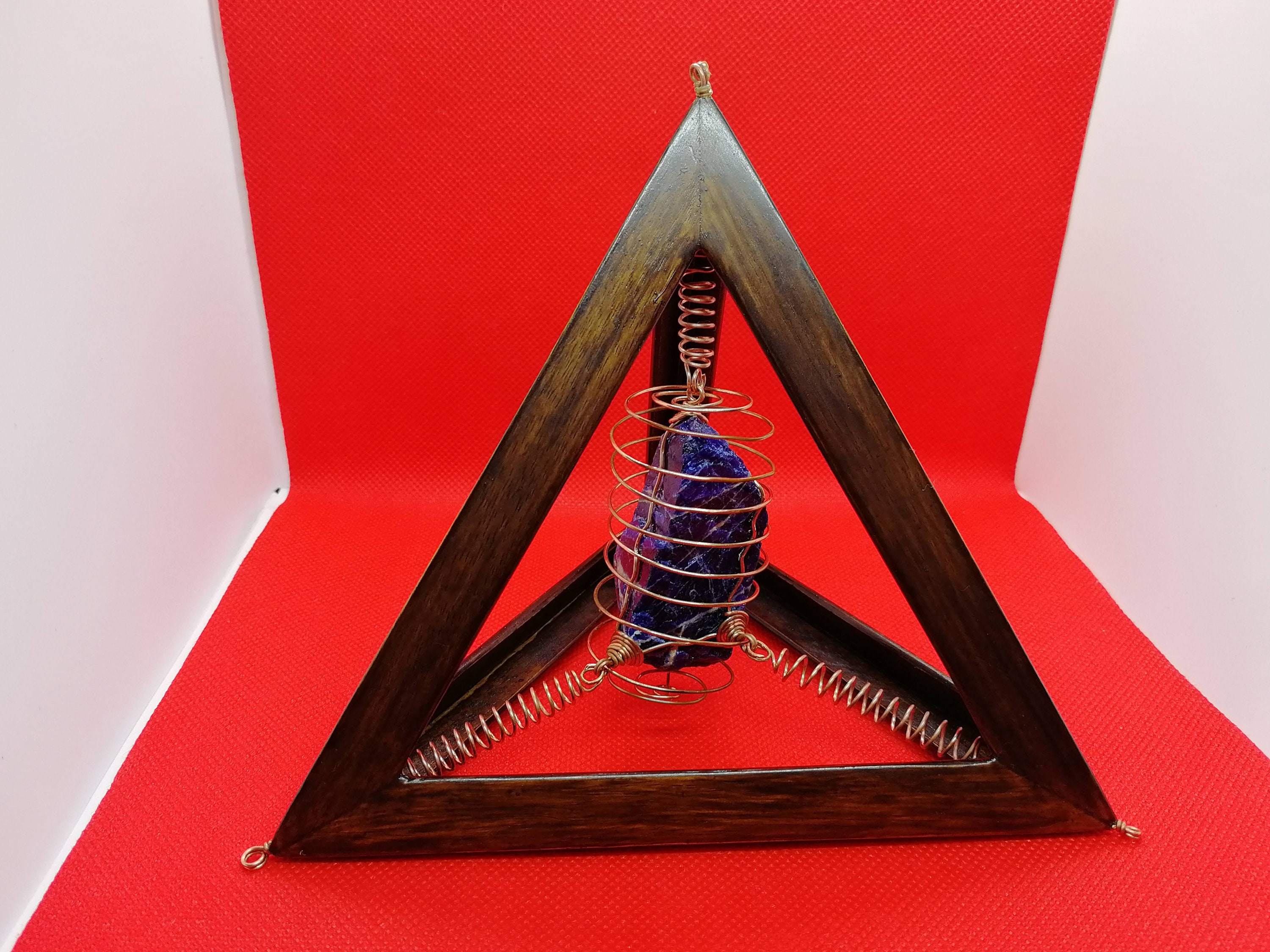 Three Sided Pyramid With Sodalite large - Etsy