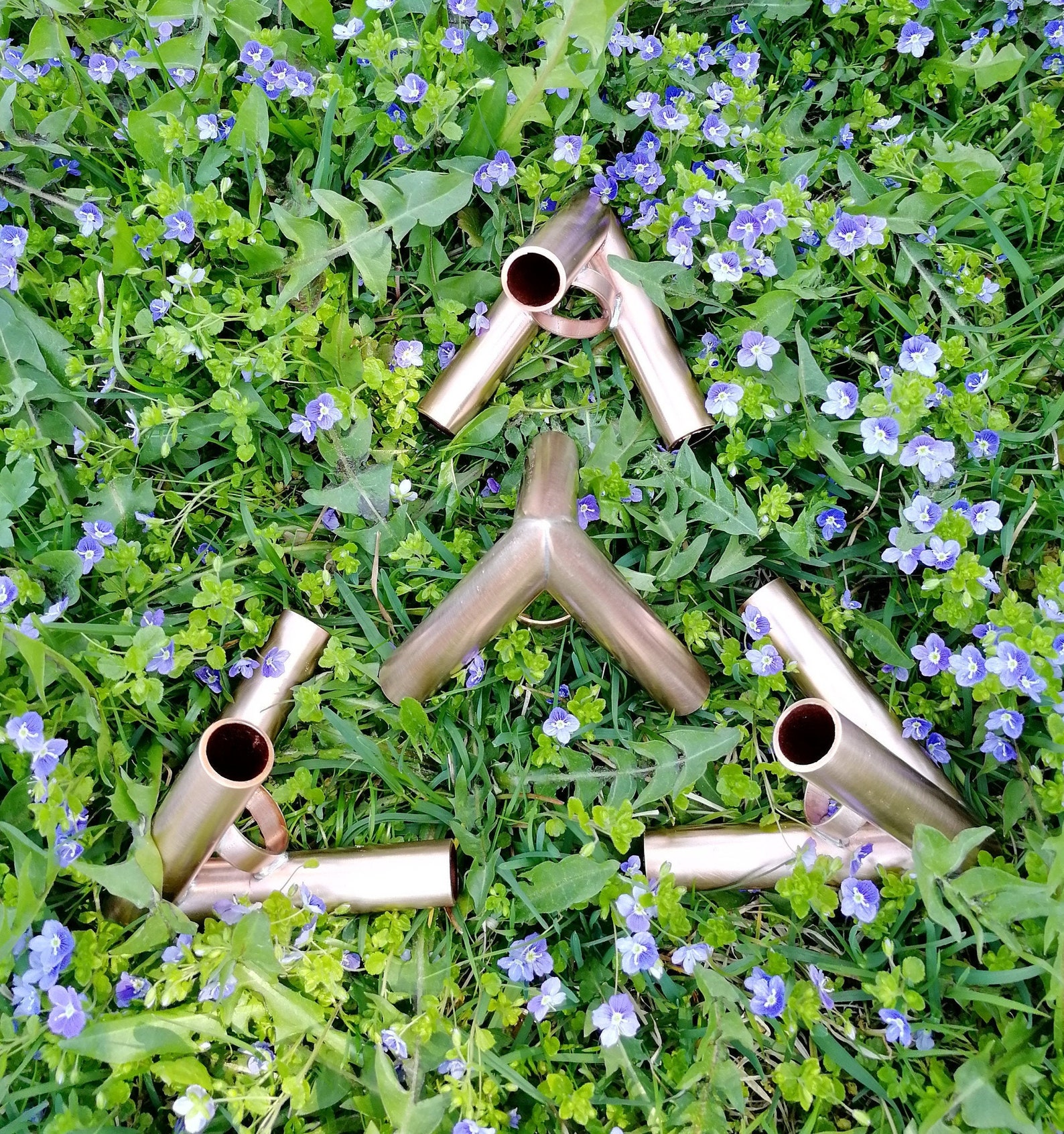 Three Sided Copper Pyramid Connector Kit / Fits 15mm (or 1/2'') Copper ...