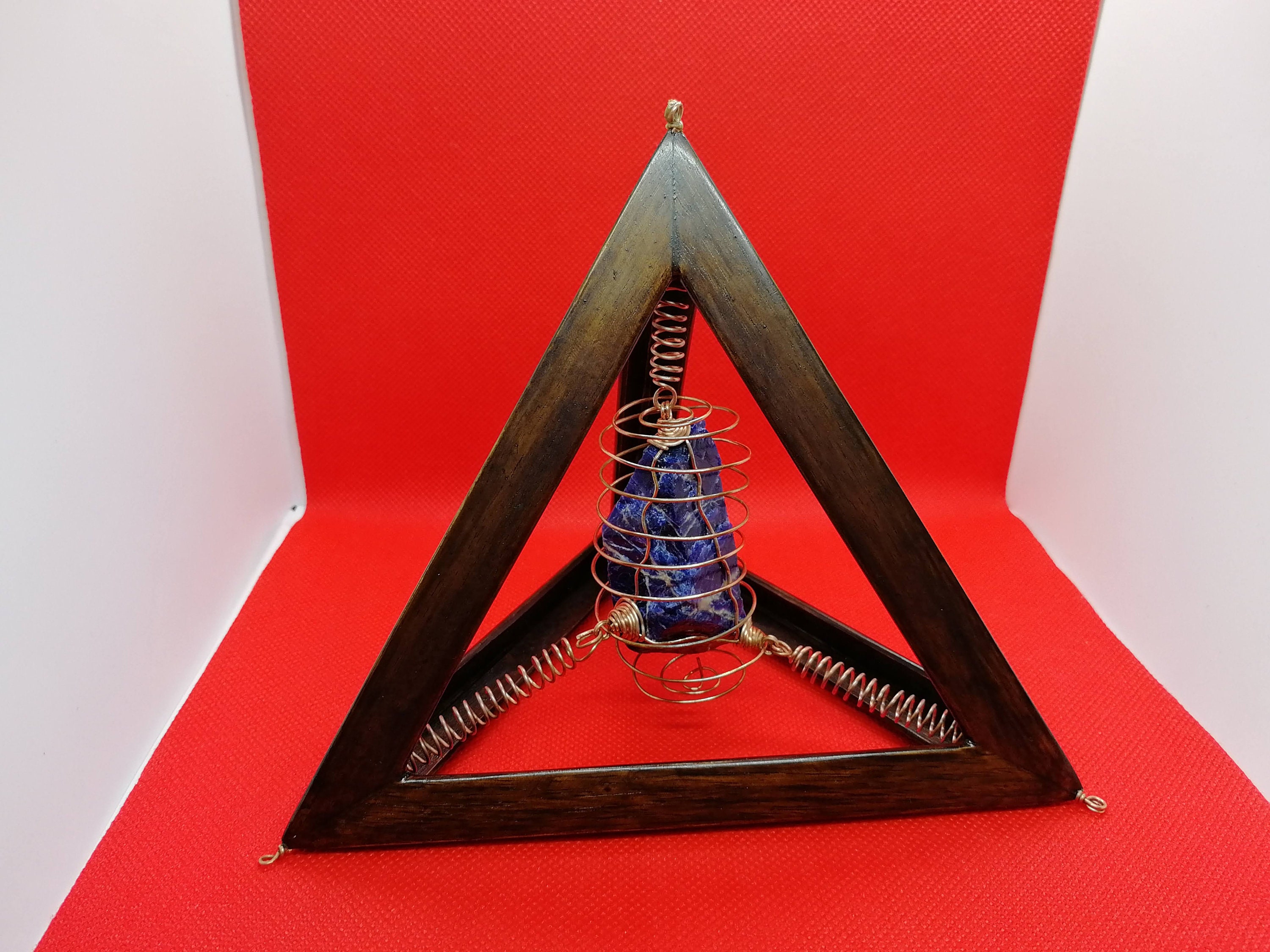 Three Sided Pyramid With Sodalite large - Etsy