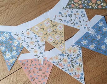 INSTANT DOWNLOAD Floral Banner Printable Flag Bunting for Party ...
