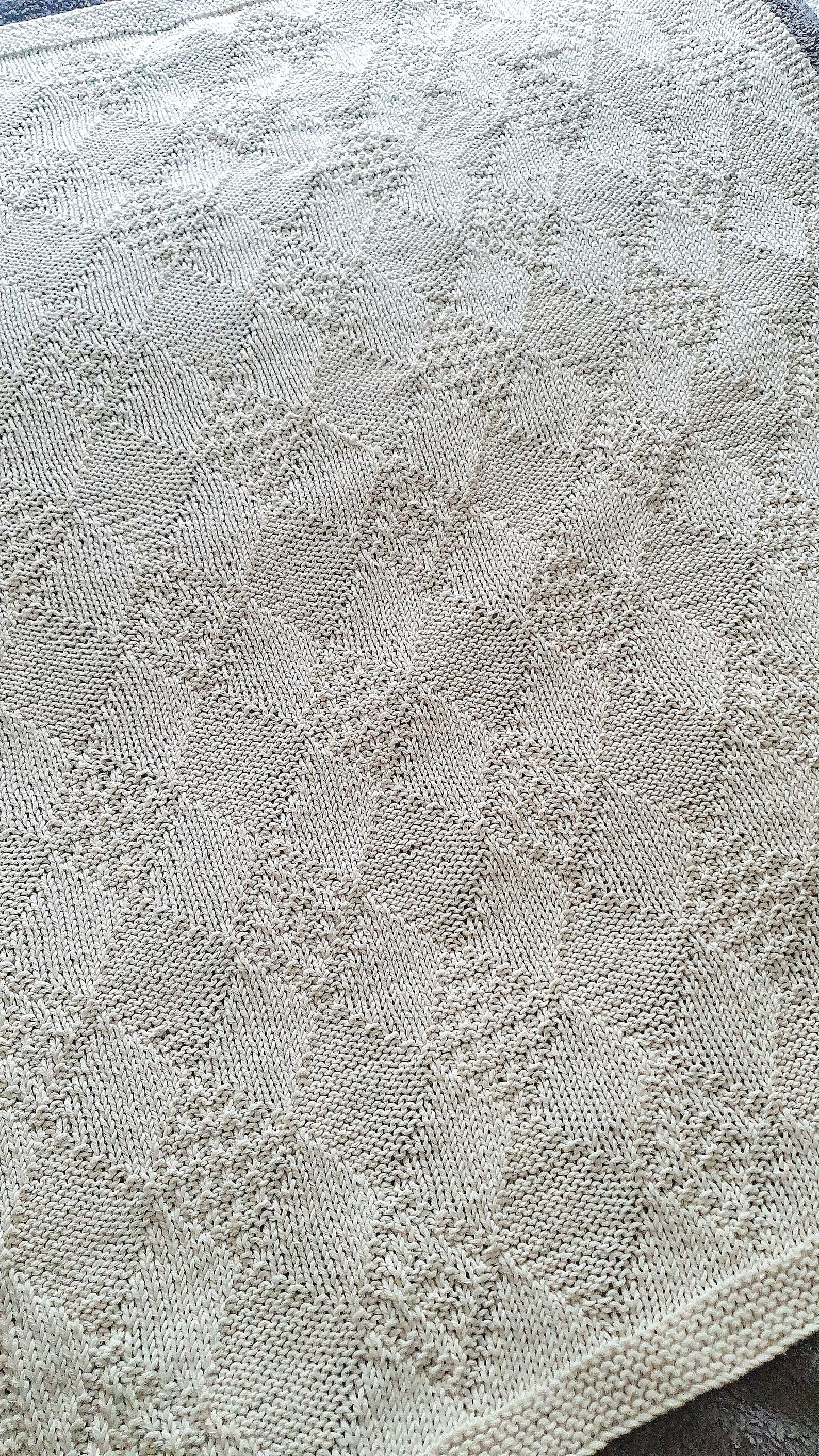 Baby Blanket Knitting Pattern - Textured Diamond Blanket - Instant ...