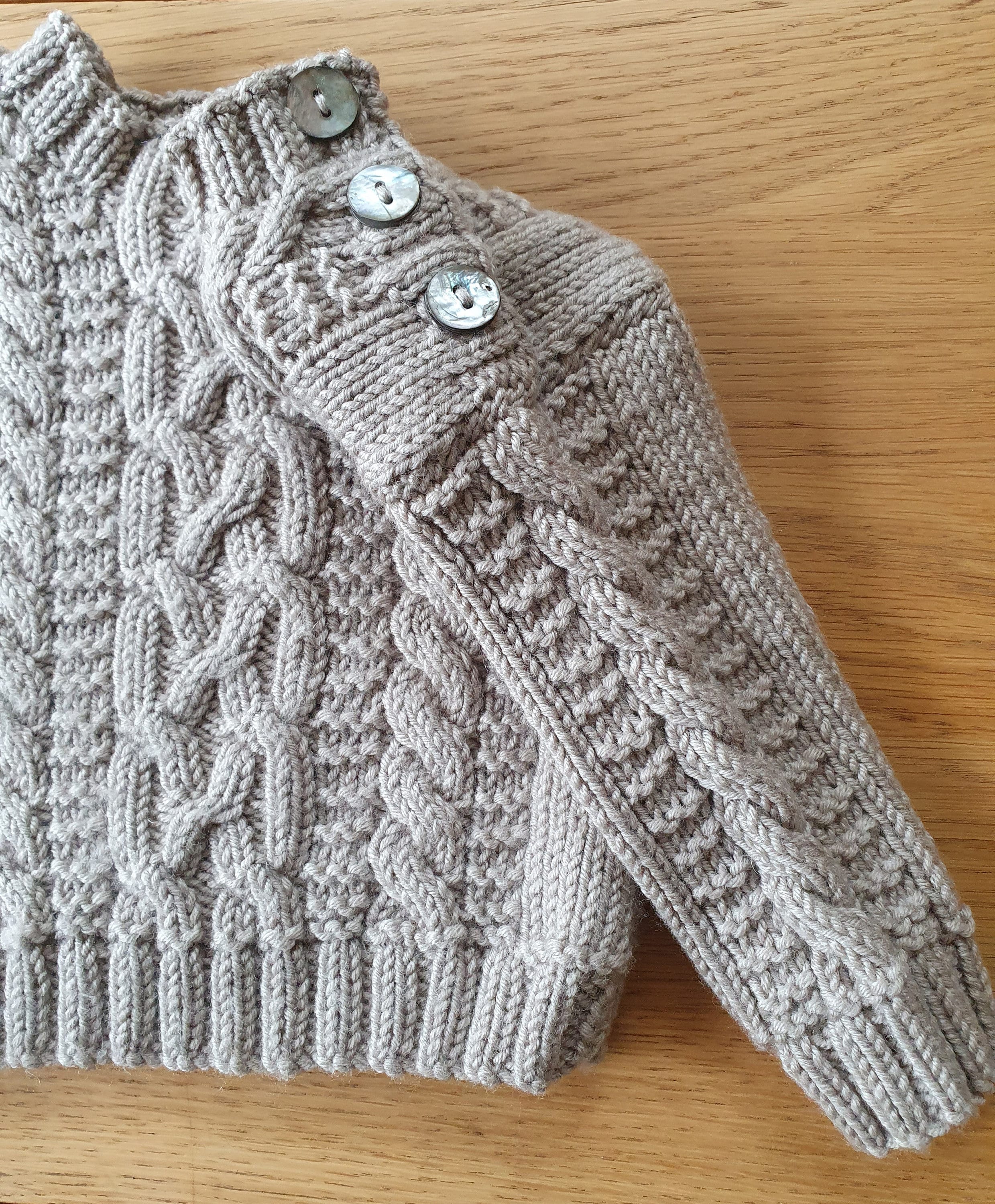 Baby Knitting Pattern - Cable Sweater / Jumper - Instant Download - Etsy