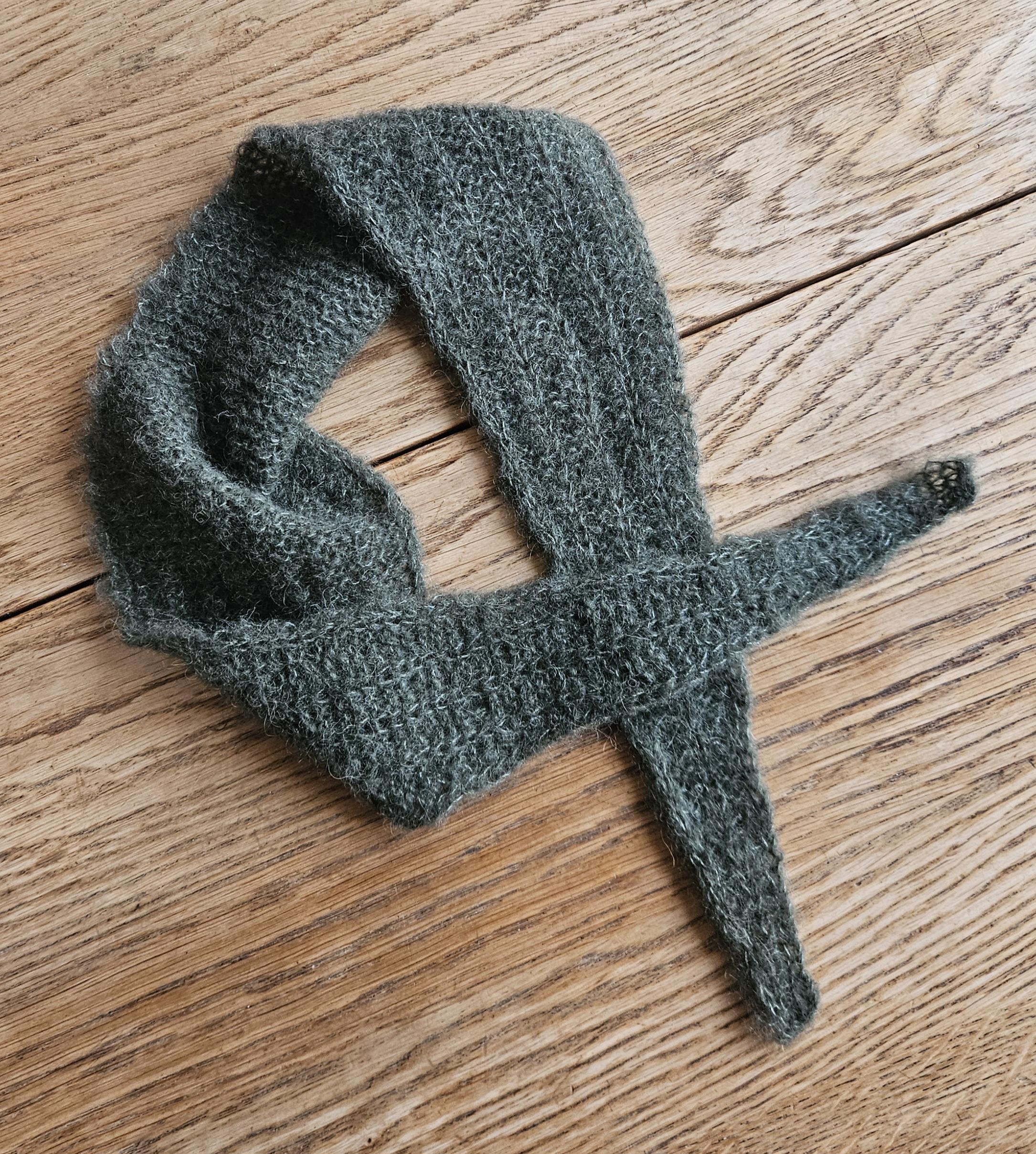 Knitting Pattern for Simple Slip Stitch Scarf - Neckerchief - Instant ...