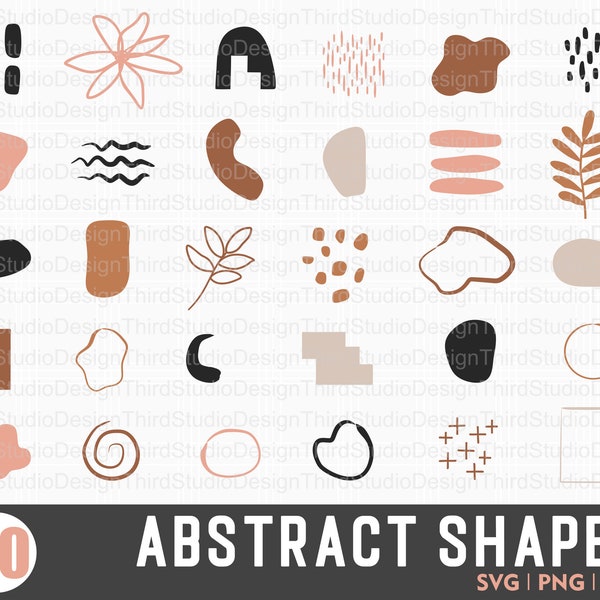 Organic Shapes - Etsy