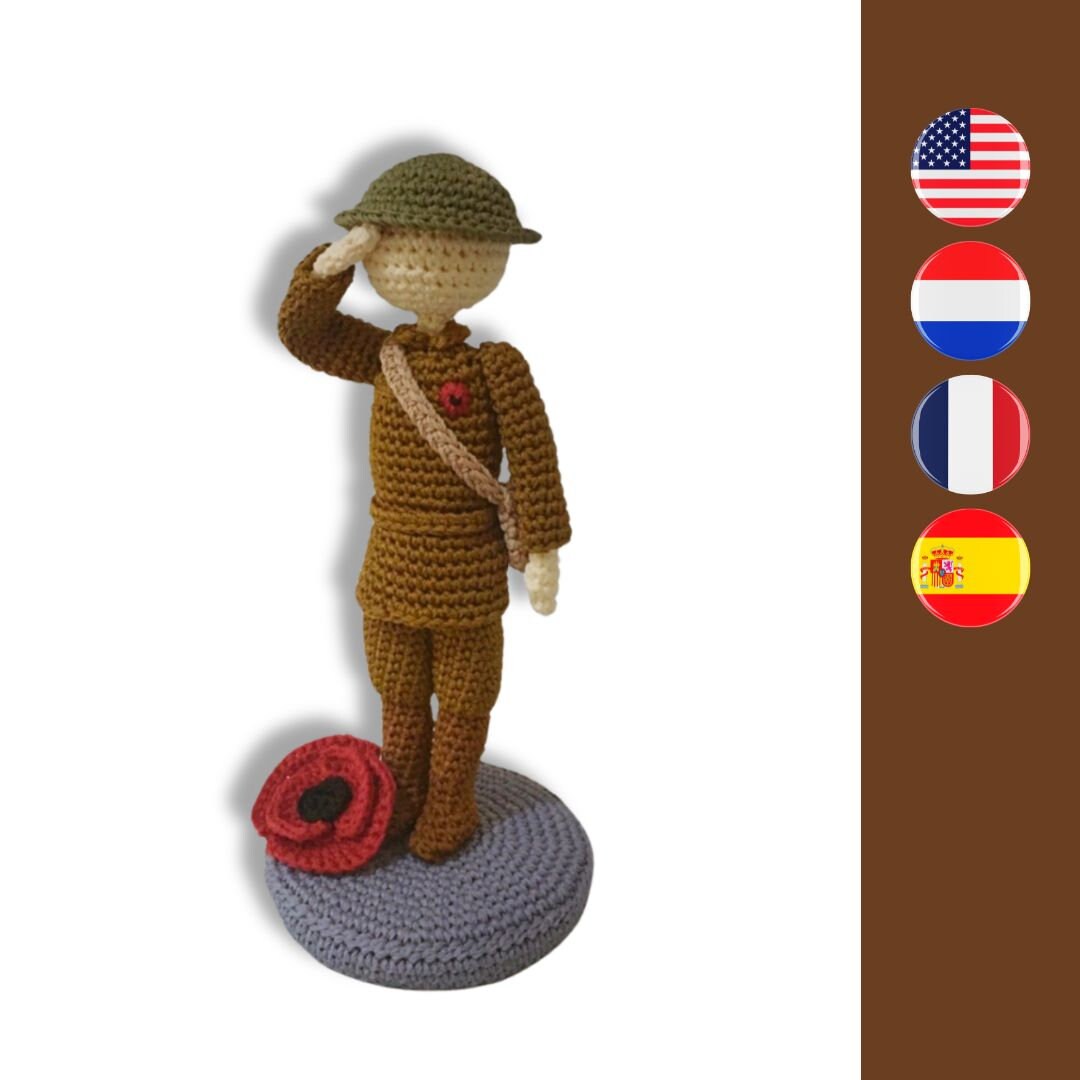 For the Fallen Soldier Crochet Pattern Military Crochet Pattern Crochet ...