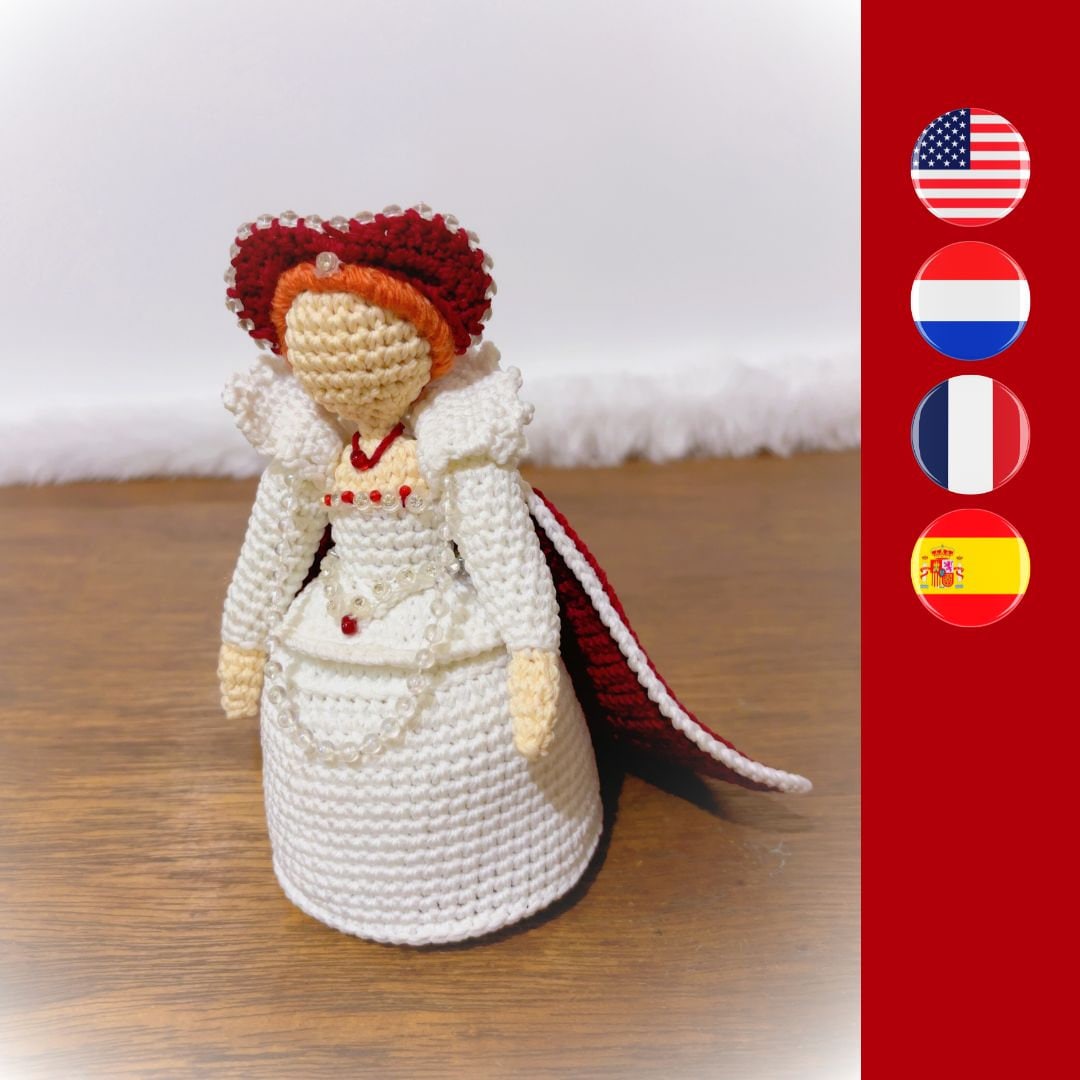 Queen Elizabeth I Digital Tudor Queen Crochet Pattern - Etsy