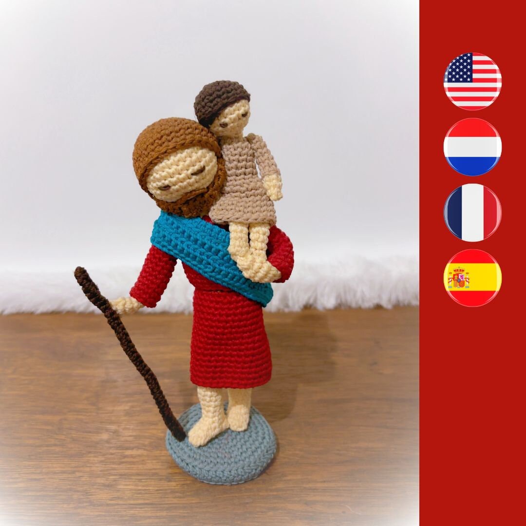 Saint Christopher Crochet Pattern Catholic Saint Crochet Pattern ...