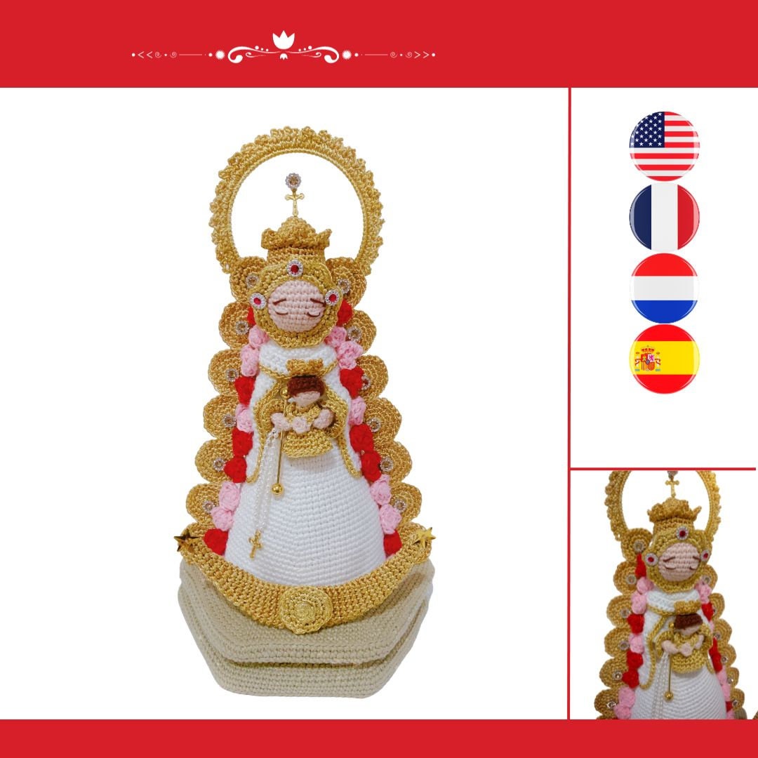 Our Lady of Rocio Crochet Pattern Virgin Mary Crochet Pattern Amigurumi ...
