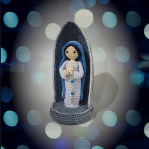 Crochet Doll Pattern, the Blessed Virgin Mary, Amigurumi Doll Pattern ...