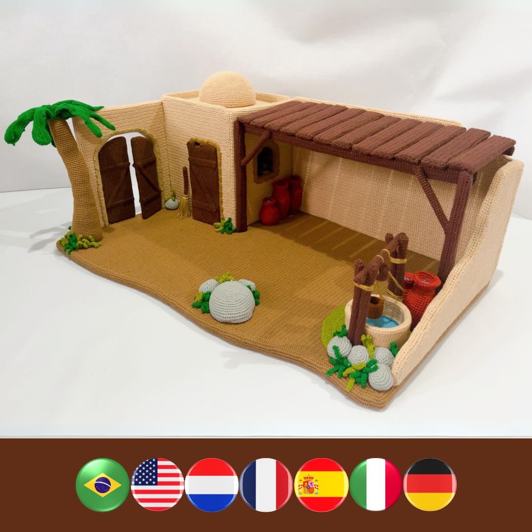 Nativity Stable Digital Crochet Pattern - Etsy