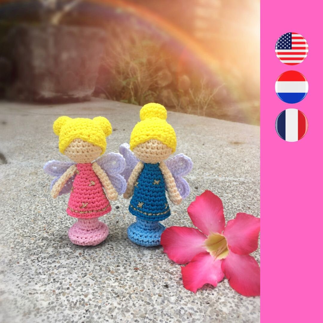 Amani & Enora Crochet Fairy Pattern Fee Haakpatroon Modèle De Fée Au ...