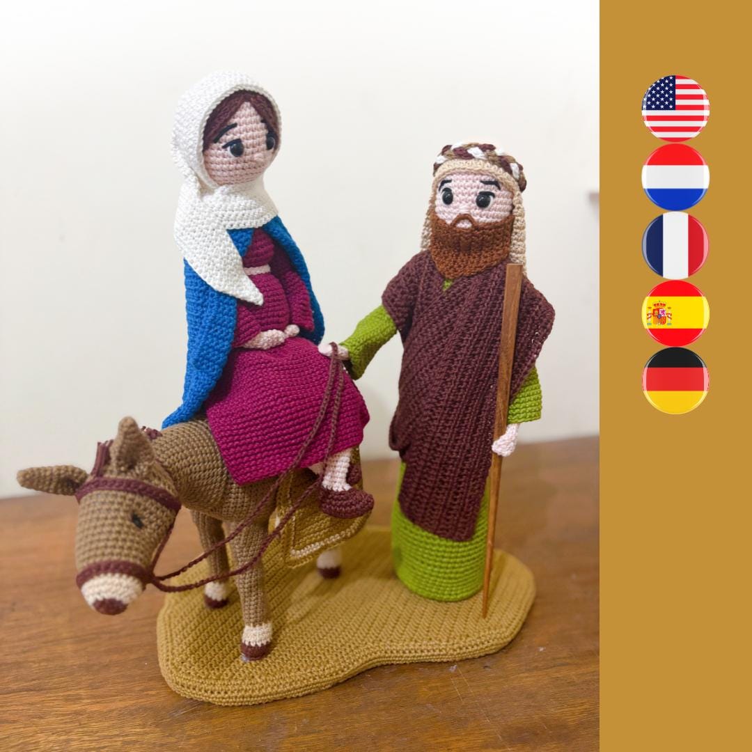 Mary, Joseph and Donkey Crochet Pattern - Catholic Crochet - Amigurumi ...