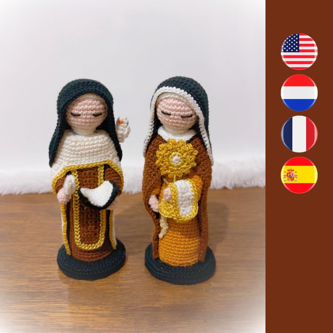 St Clara & St Teresa of Avila Crochet Pattern - Catholic Saint Crochet ...