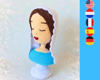Mini Virgin Mary Amigurumi Pattern - Etsy