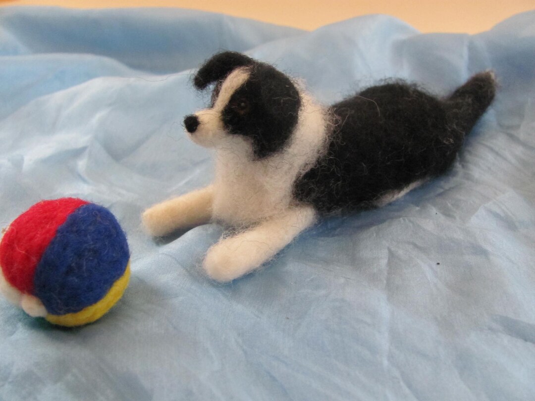 Needle Felted Border Collie - Etsy