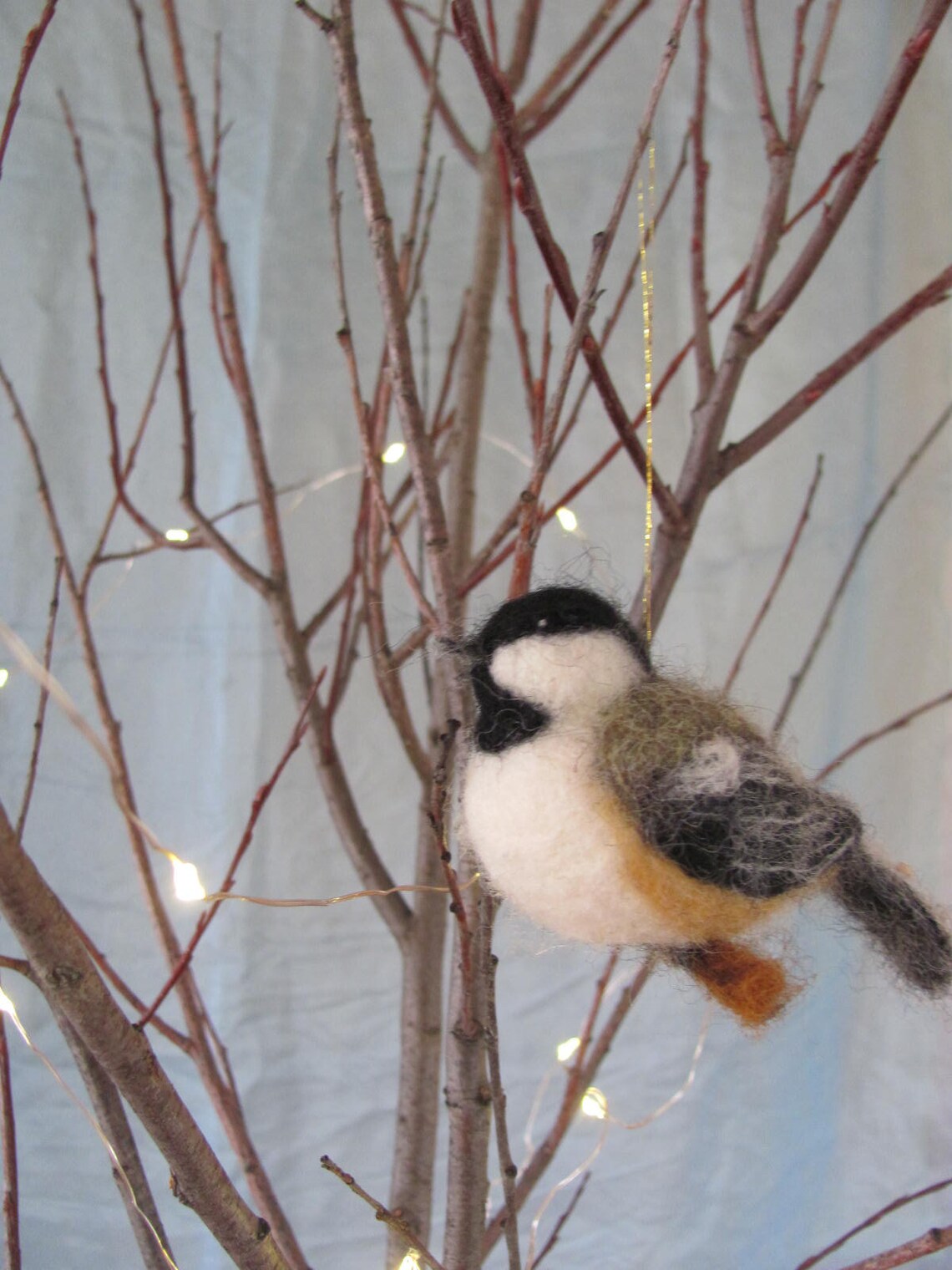 Needle Felted Chickadee Ornament - Etsy Canada