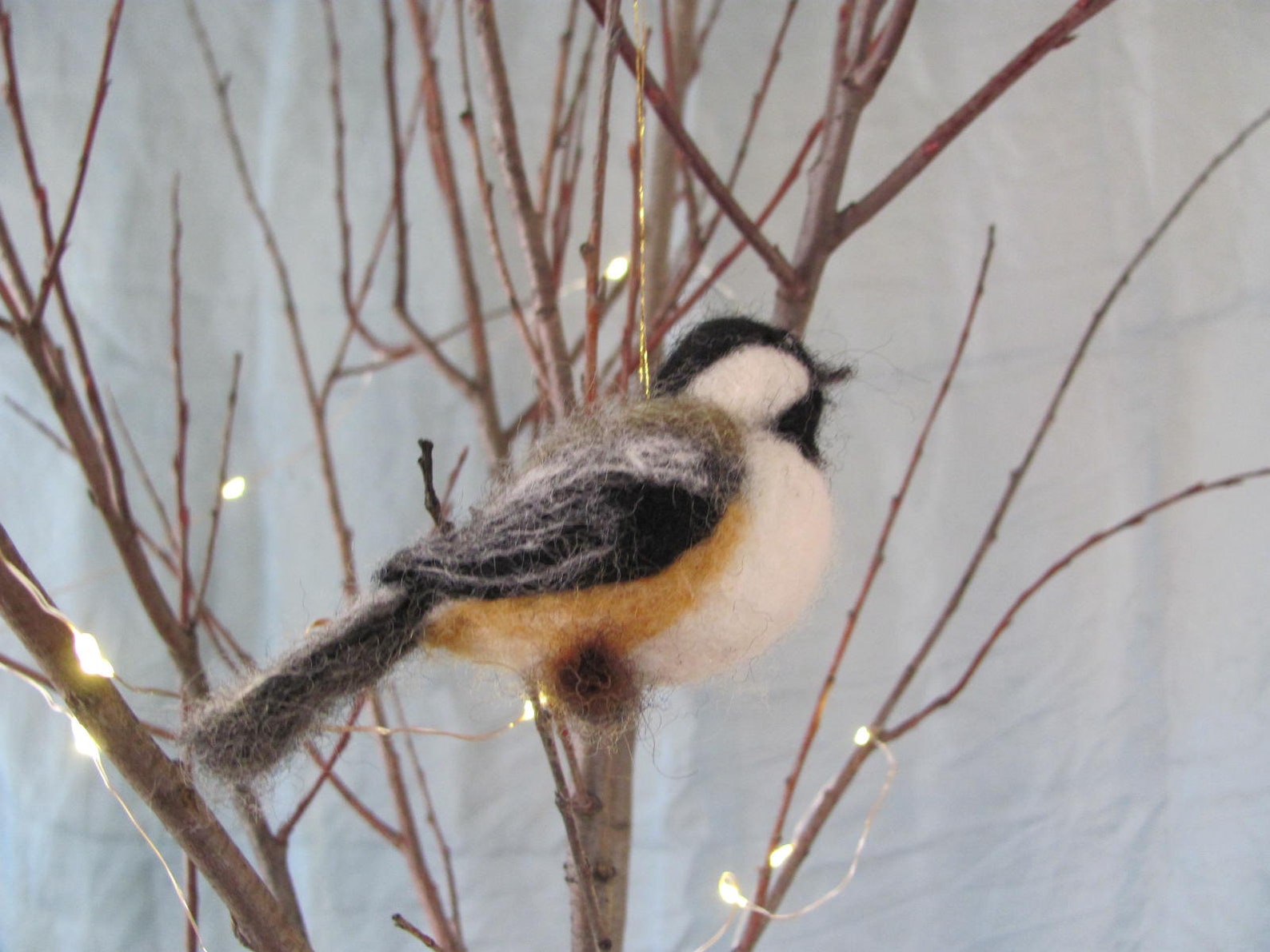 Needle Felted Chickadee Ornament - Etsy Canada