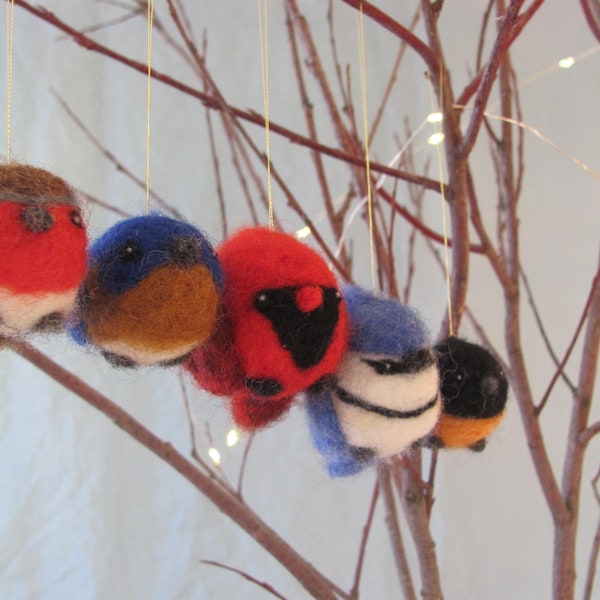 Needle Felted Ornaments - Etsy