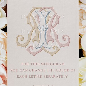 IR RI Wedding Monogram Logo Design I R R I Two Letter Monogram Initials ...