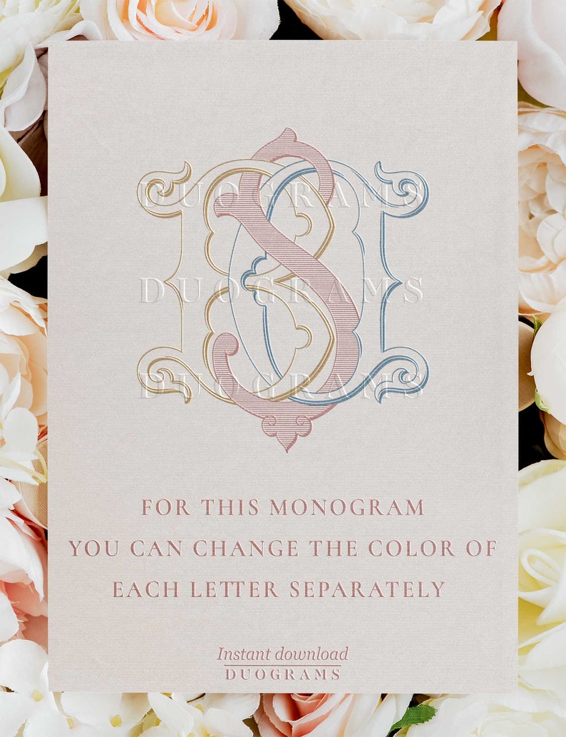 SBD 3-letter Wedding Monogram Logo Design BSD BDS Etc + 2 Free Wreath ...