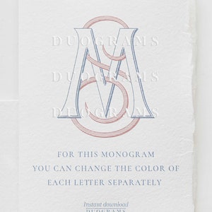 2 Letter Monogram MS or SM Wedding Monogram Logo Design M S Wedding ...