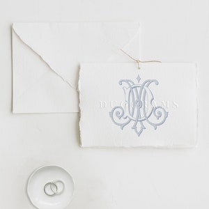 Vintage Wedding Monogram Logo MD DM Duogram M D Intertwined Monogram ...