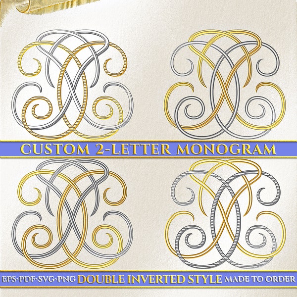 Two Letter Monogram - Etsy