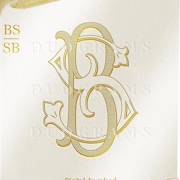 Sb Monogram - Etsy