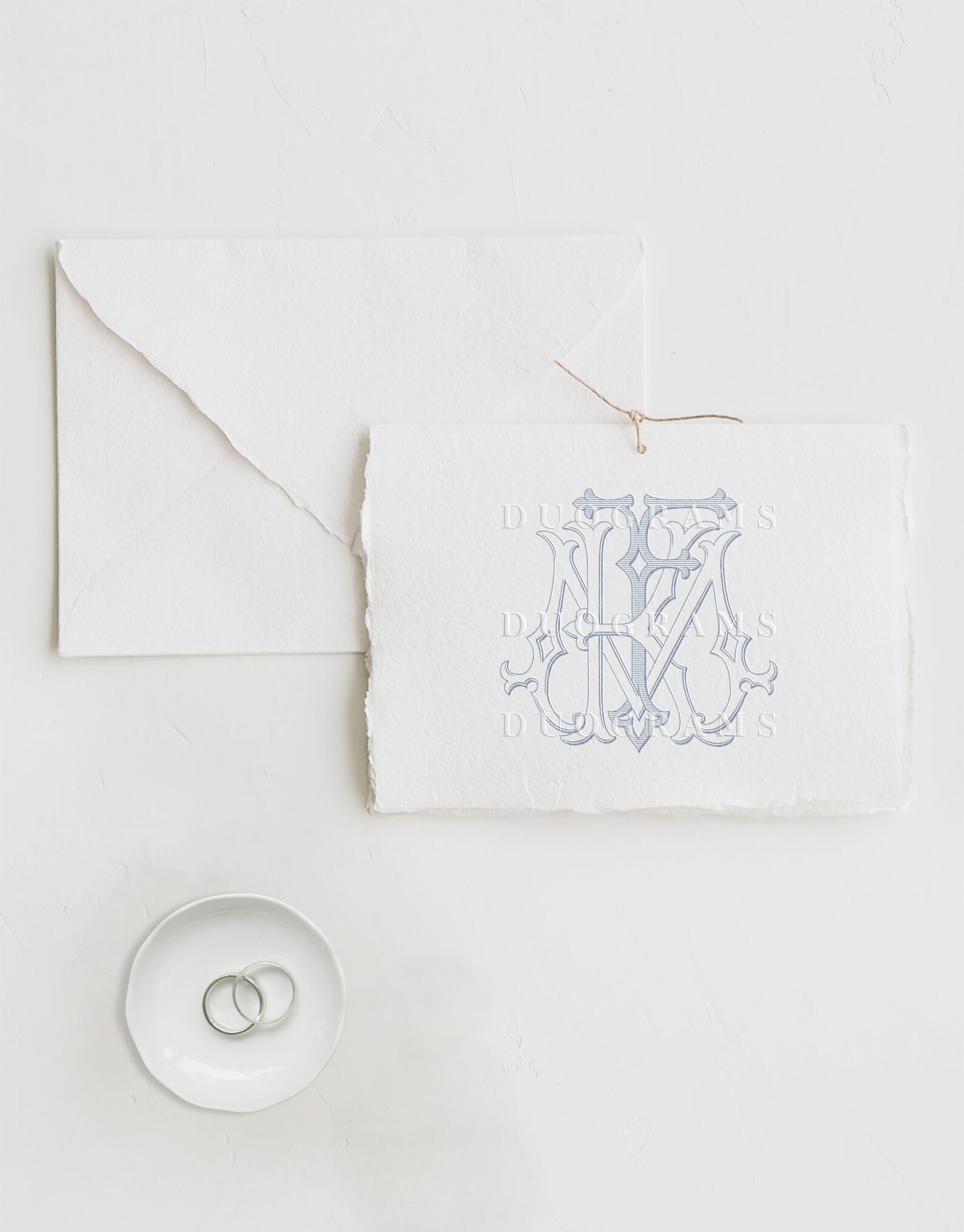3 Letter Wedding Monogram Logo KFM or MFK or FKM Interlocking Monogram ...