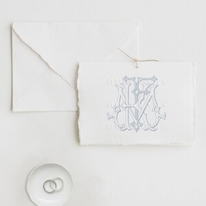 3 Letter Wedding Monogram Logo KFM or MFK or FKM Interlocking Monogram ...
