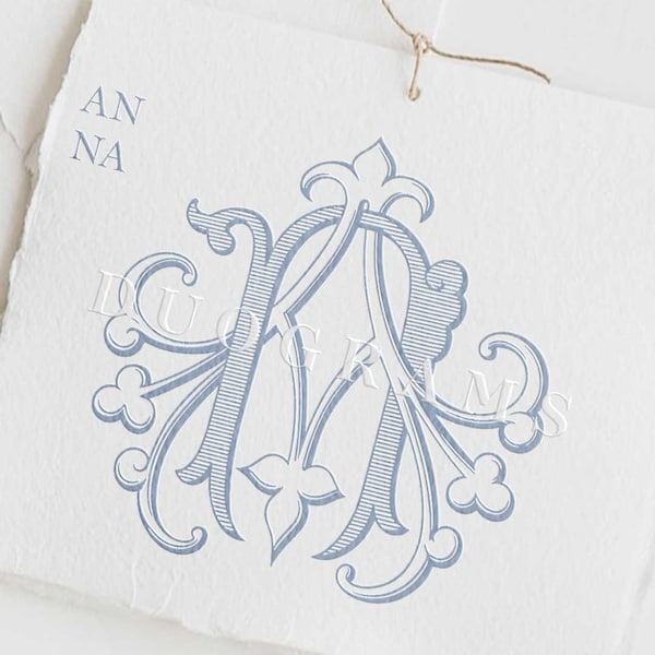 Monogram Na - Etsy