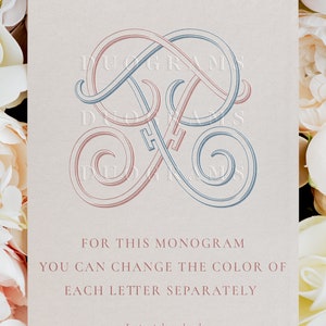 Vintage Wedding Monogram Logo FF Monogram Wreath SVG - Etsy