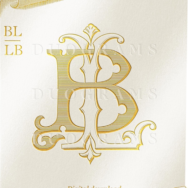 Lb Monogram - Etsy