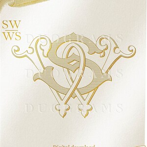 SW WS Wedding Monogram Logo Design S W W S Two Letter Monogram Initials ...