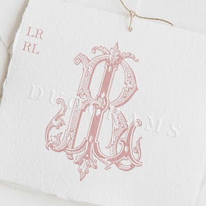 LR RL Vintage Wedding Monogram Logo Designs SVG 2-letters Monogram L R ...