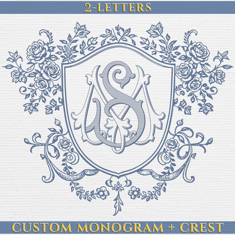 2 Letter Monogram - Etsy